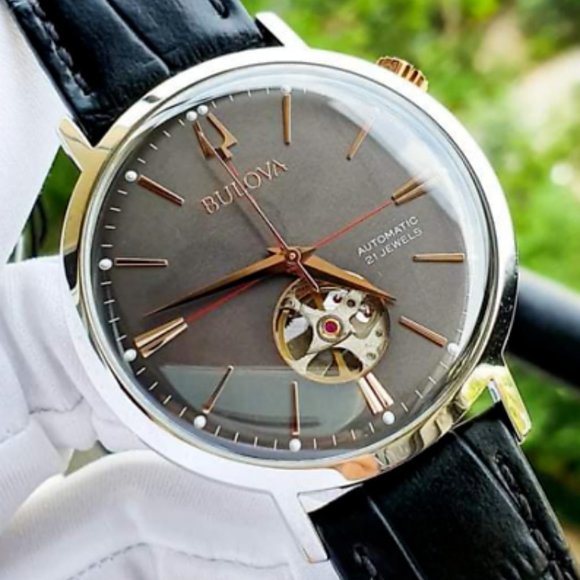 Bulova | Accessories | Bulova Automatic Mens Jet Silver Watch | Poshmark